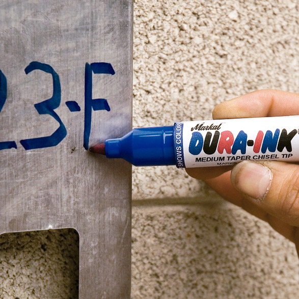 Rotuladores de tinta permanente "DURA INK 55" Medio. Punta tipo cincel ...